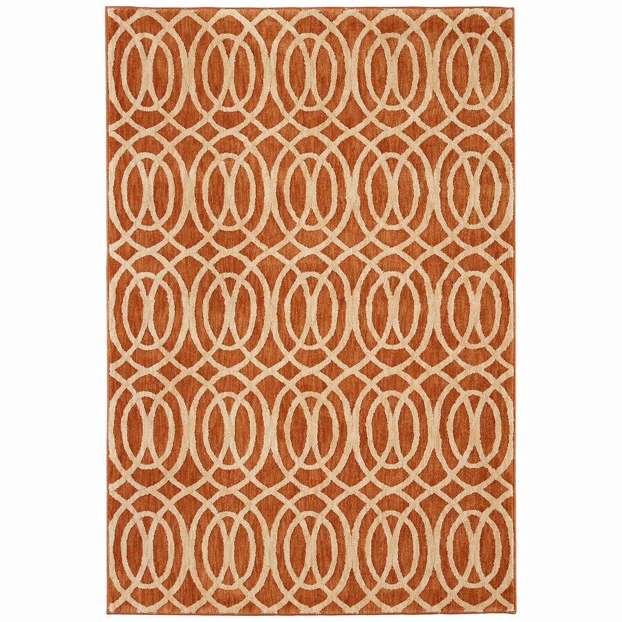 Mohawk Home Davenport 10 x 13 Spice Geometric Area Rug in the Rugs ...