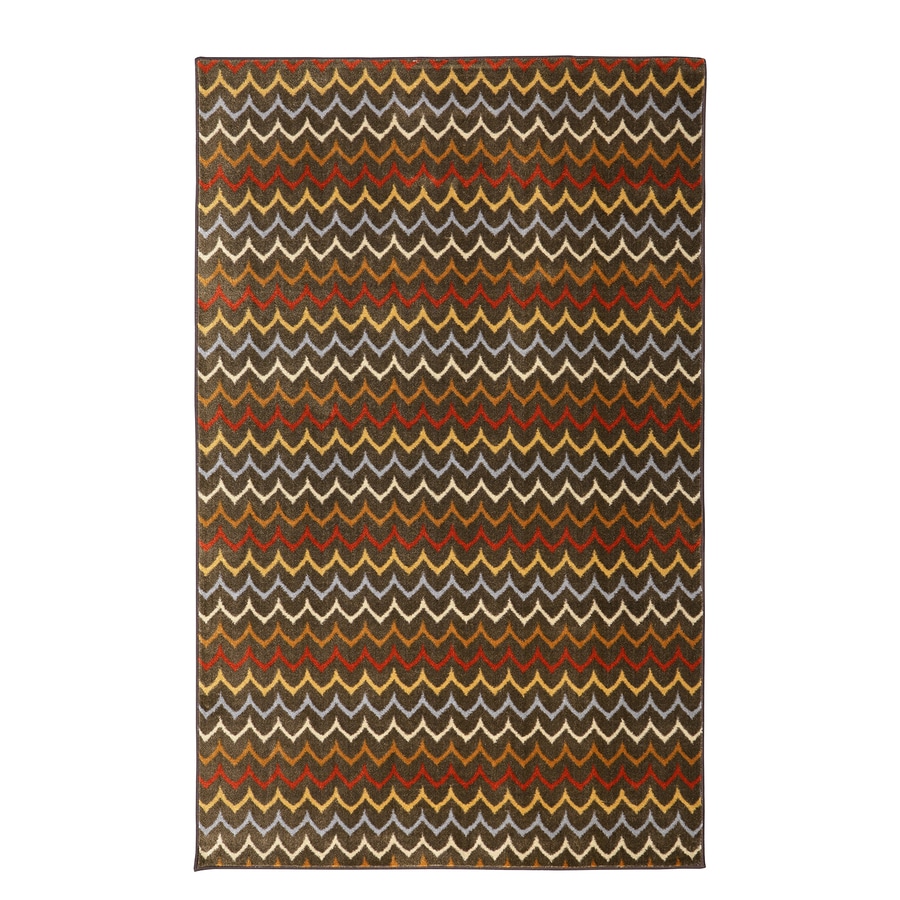 Mohawk Home Dyllan Spice 5 x 8 Brown Area Rug in the Rugs department at ...