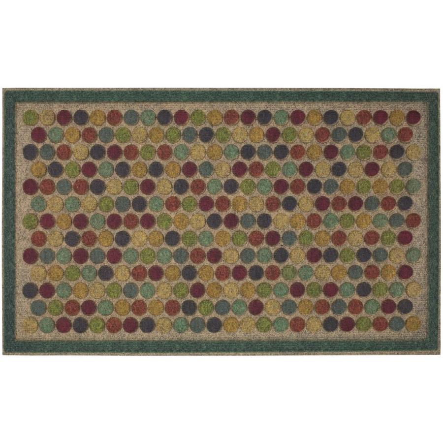 Mohawk Home Mohawk Ornamental Entry Mat Colorful Dots Bright 1-ft 6 ...