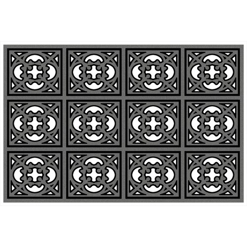 Mohawk Home Regional Doormats 2-ft x 3-ft Black Rectangular Outdoor ...