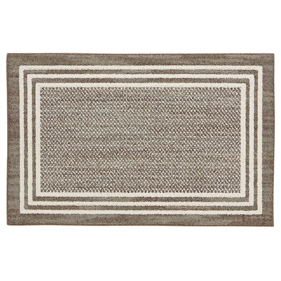 Mohawk Home Rampart Khaki Indoor Inspirational Throw Rug (Common: 2.3 x ...