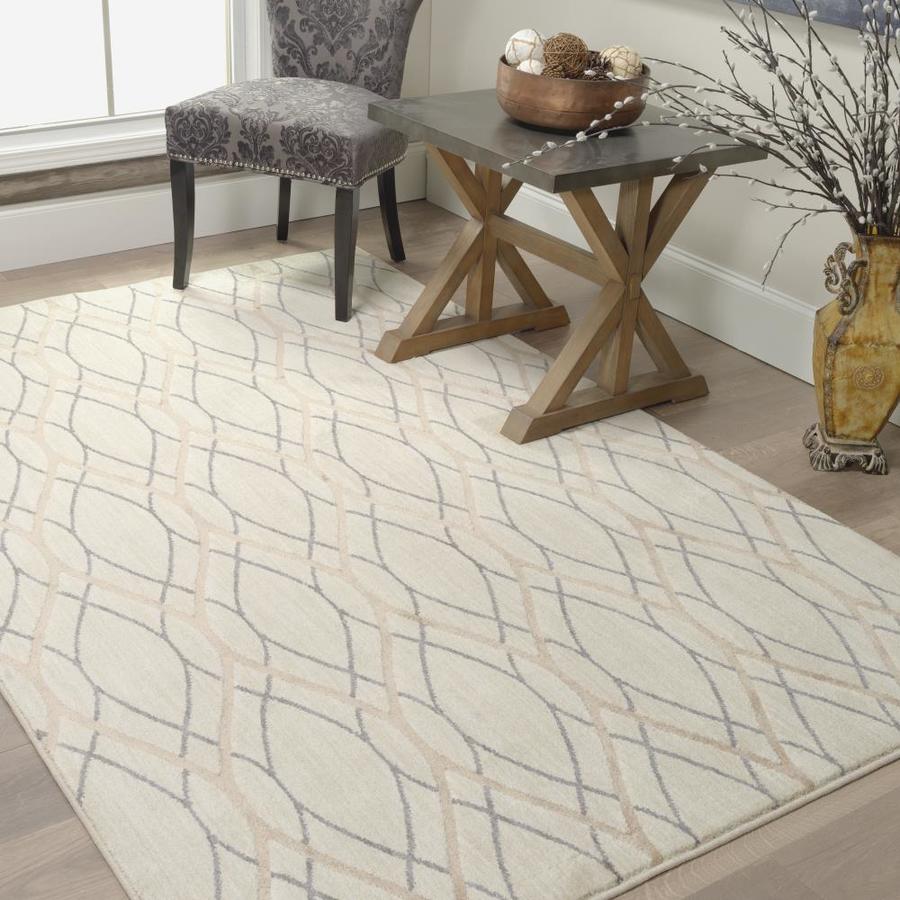 Mohawk Home Zelda 8 X 10 (ft) Beige Trellis Area Rug at Lowes.com