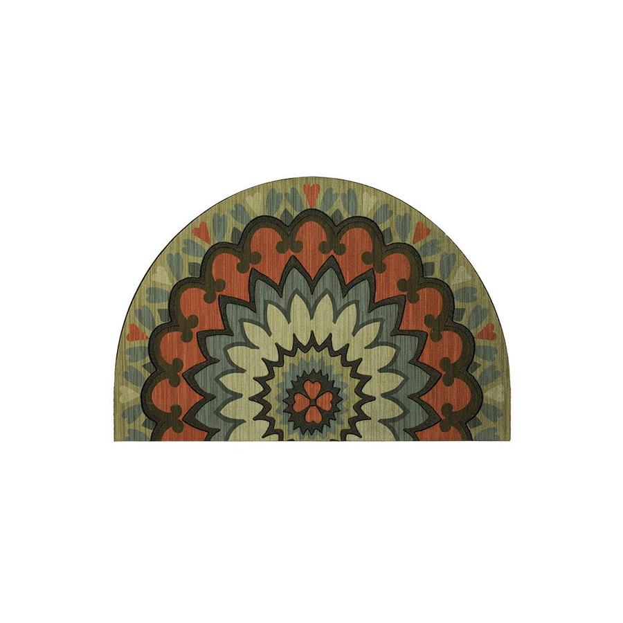 Mohawk Home Semicircle Outdoor Door Mat (Common: 2-ft x 3-ft; Actual ...