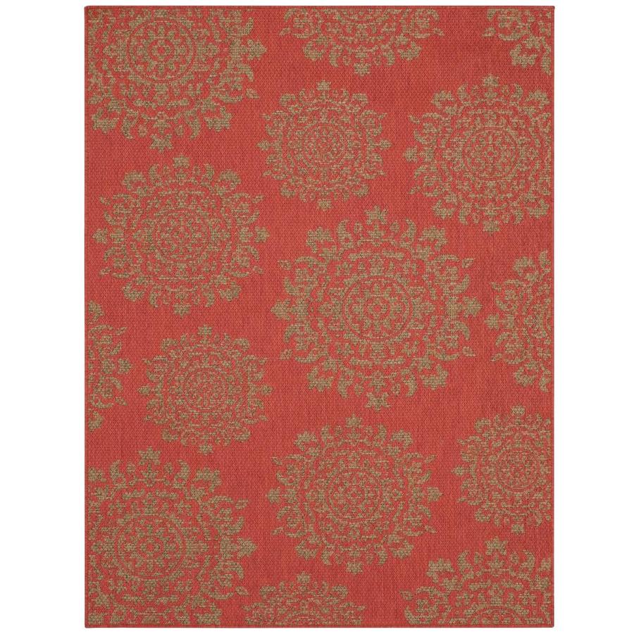 allen + roth Outdoor Collection Red Rectangular Indoor/Outdoor Machine ...