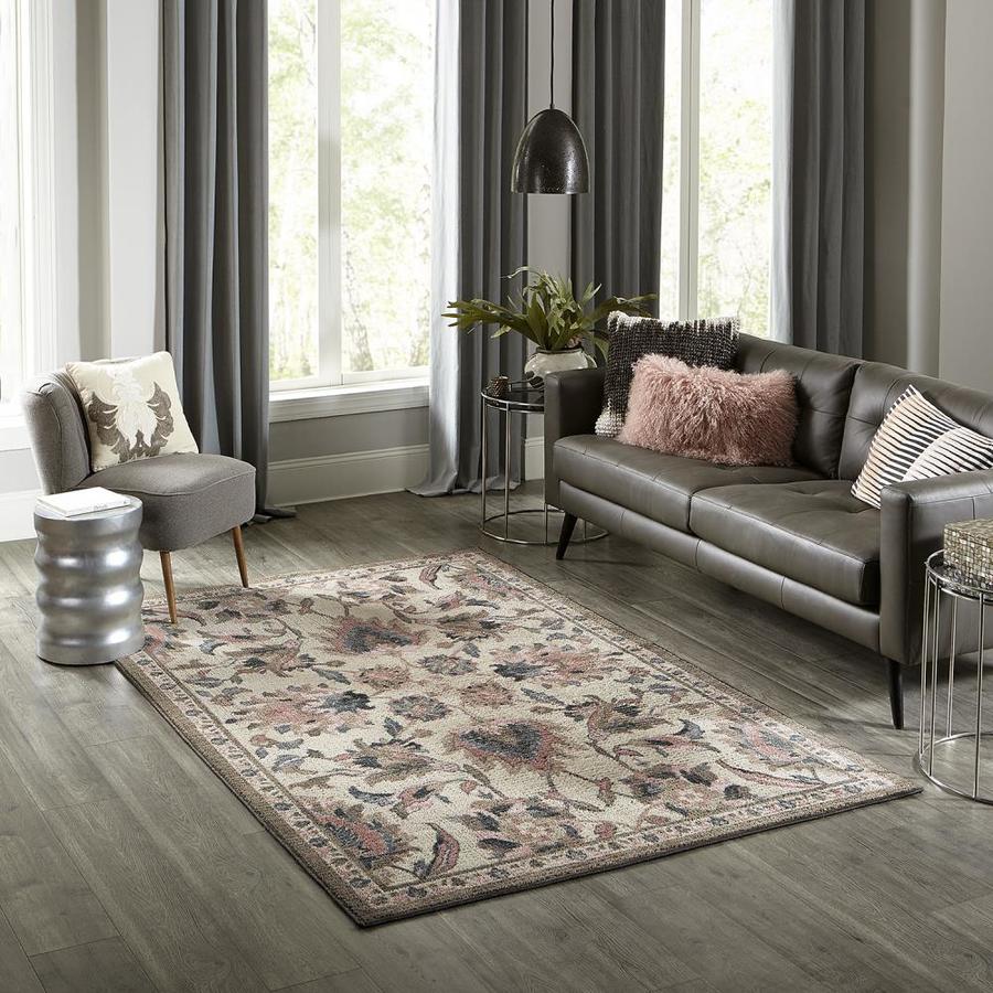 Mohawk Home Cayuga 8 x 10 Blush Indoor Floral/Botanical French Country ...