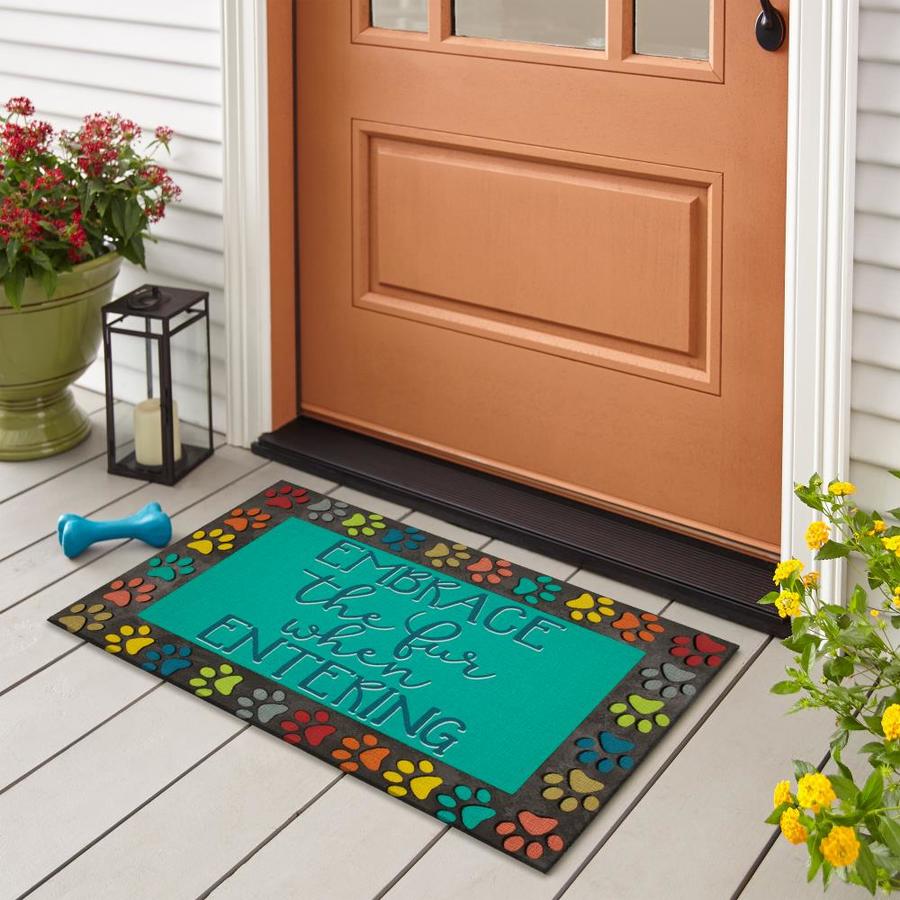 Mohawk Home 2019 Regional Blue Rectangular Outdoor Door Mat (Common: 1 ...