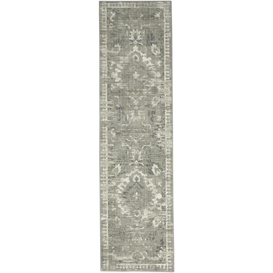 Scott Living Eastway Willow Gray Rectangular Indoor Machine-Made ...