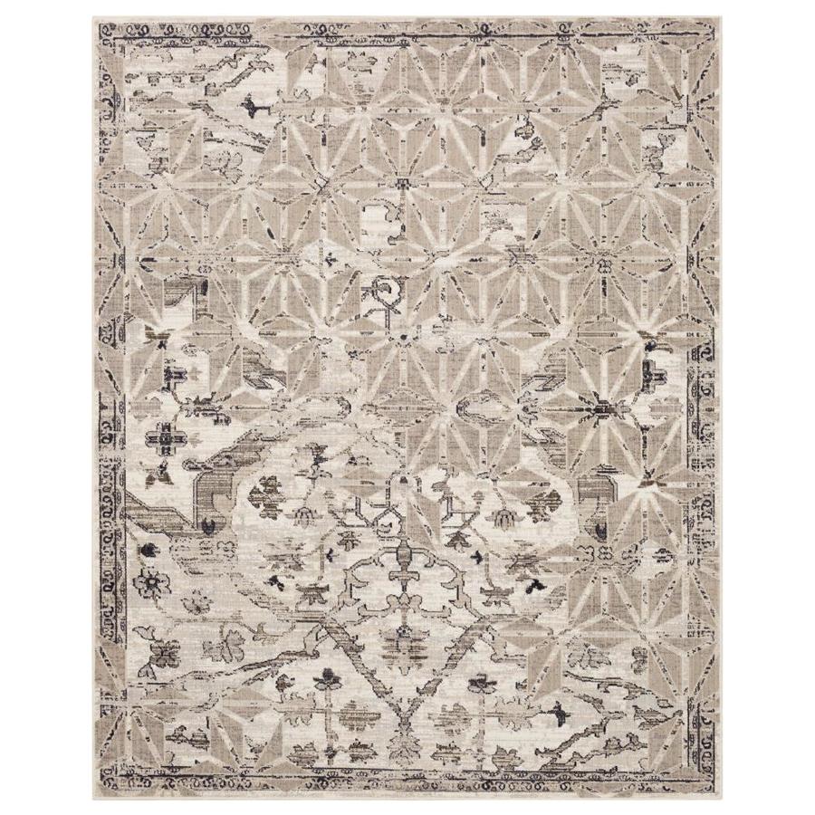 allen + roth Brooklyn 10 x 13 Dim Gray Indoor Geometric Vintage Area ...