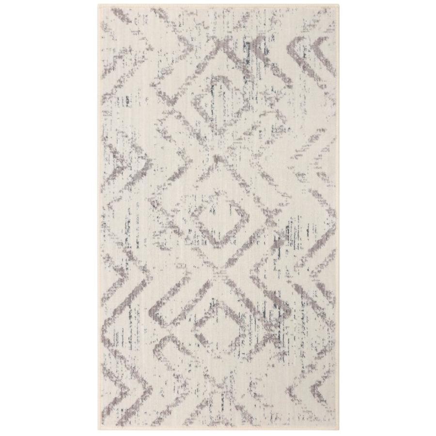 Scott Living Cross Point 4 x 6 Alabaster Indoor Distressed/Overdyed ...