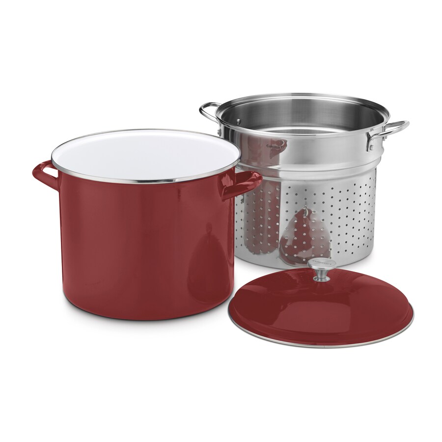 Cuisinart 20-Quart Aluminum Stock Pot with Lid and Basket in the ...
