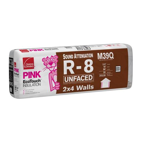 Owens Corning R-8 213.33-sq ft Unfaced Fiberglass Batt Insulation (16 ...