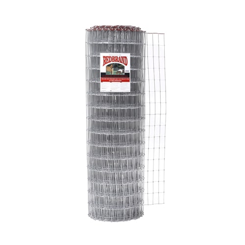 Red Brand Field fence 200-ft x 4-ft Silver Steel Woven Wire Farm Woven ...