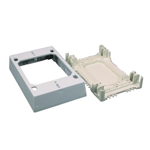 Wiremold Non-Metallic 1-Piece White Raceway Electrical Box in the ...