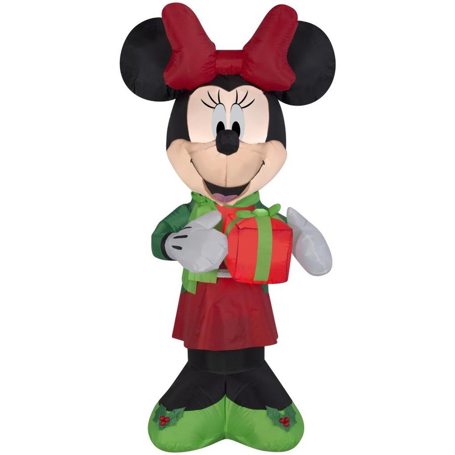 Gemmy 5-ft Lighted Minnie Mouse Christmas Inflatable at Lowes.com
