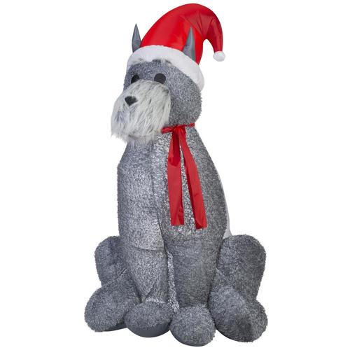Gemmy 6-ft Lighted Dog Christmas Inflatable in the Christmas ...