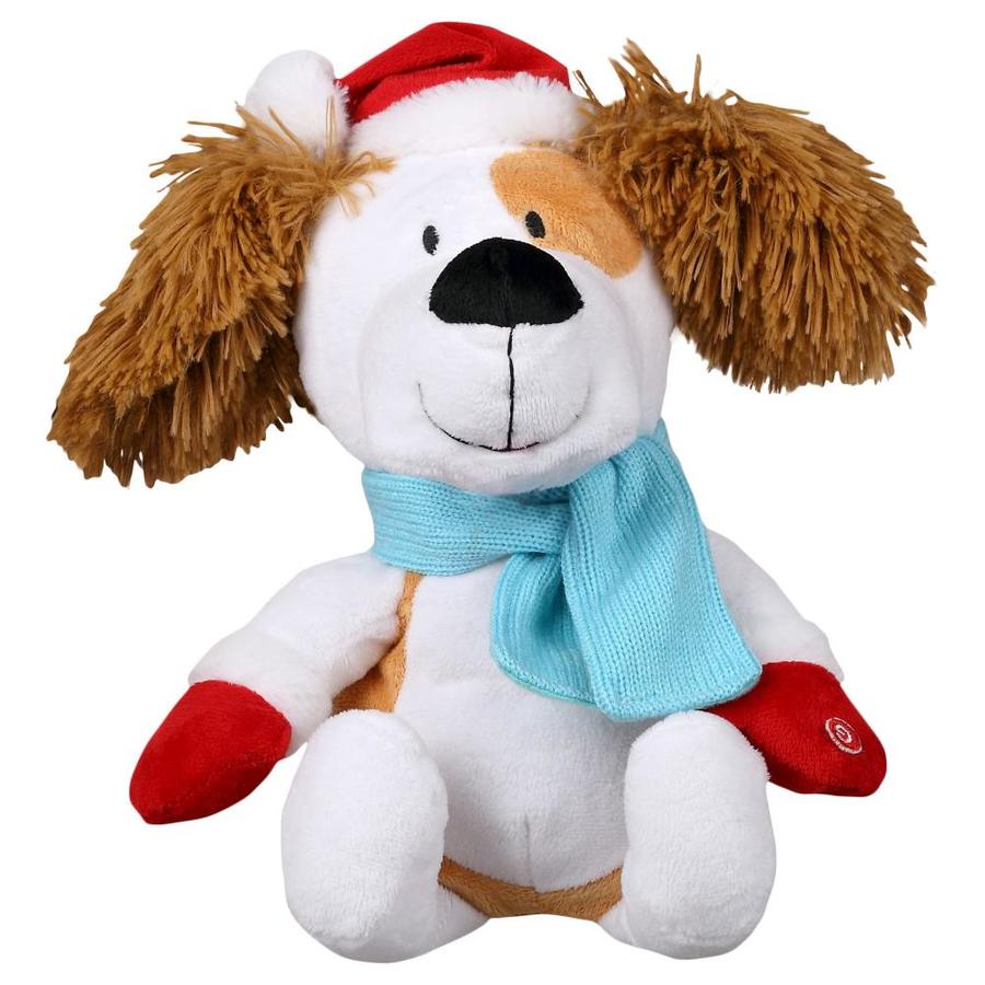 Gemmy Multicolor Animatronic Dog Christmas Gift at Lowes.com