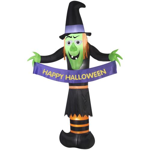 Gemmy 12-ft x 7.5-ft Lighted Witch Halloween Inflatable in the Outdoor ...