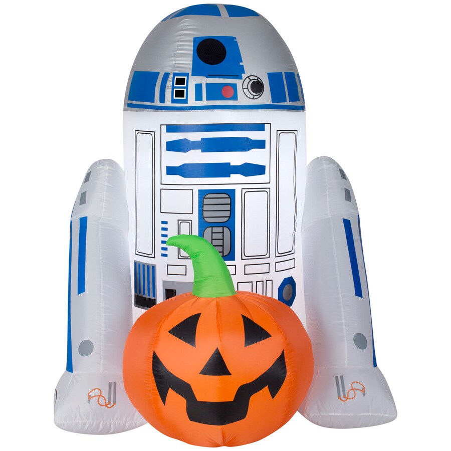 Gemmy 4-ft x 3-ft Lighted R2D2 Halloween Inflatable at Lowes.com