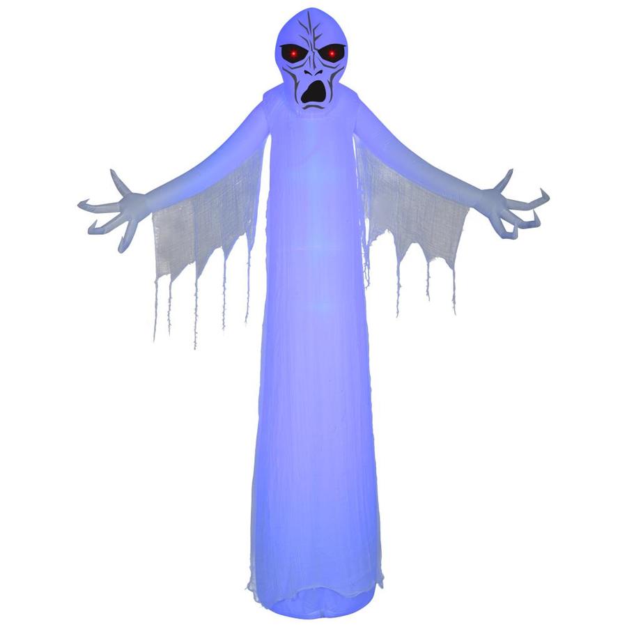 Gemmy 12-ft x 8.66-ft Lighted Ghost Halloween Inflatable in the Outdoor ...