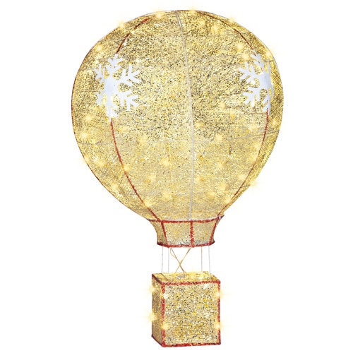 Gemmy 4.23-in Hot Air Balloon with White LED Lights in the Outdoor ...
