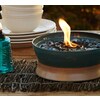 TIKI Clean Burn 10-in Teal Ceramic Tabletop Torch at Lowes.com