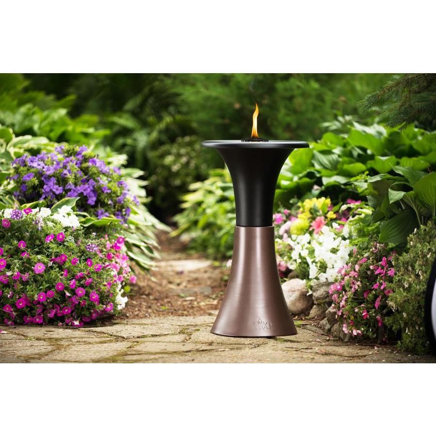 TIKI 28-in Black And Bronze Steel Garden Torch in the Garden Torches ...