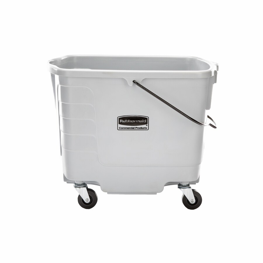 Rubbermaid Commercial Products 28-Quart General Bucket with Wheels in ...