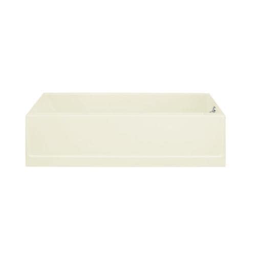 Sterling Advantage 60.25-in Biscuit Vikrell Skirted Bathtub with Right ...