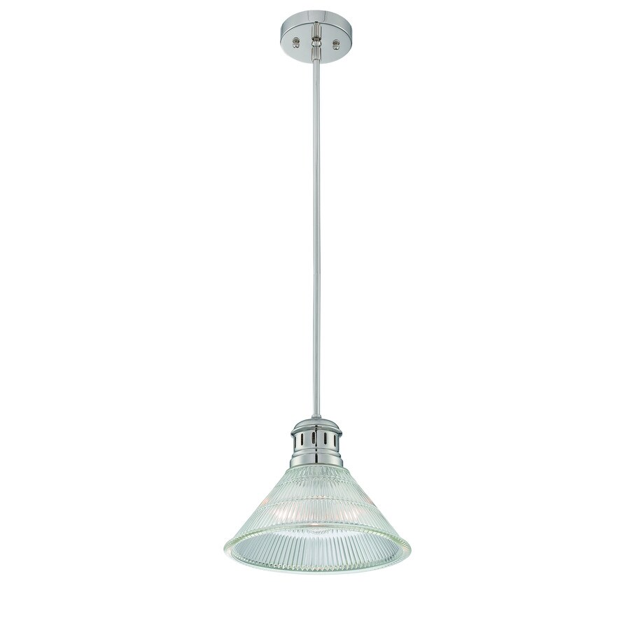 Lite Source Gale Stainless Steel/Polished Modern Clear Glass Cone Mini ...