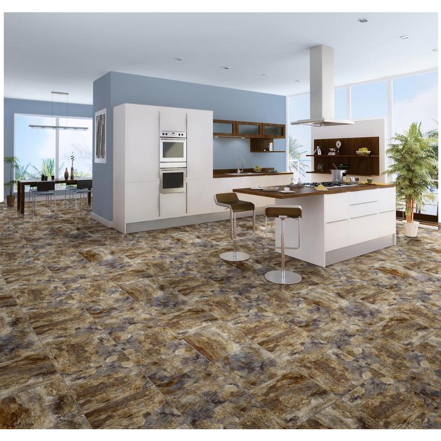 Congoleum DuraStone Elements Fossil 16-in x 16-in Groutable Water ...