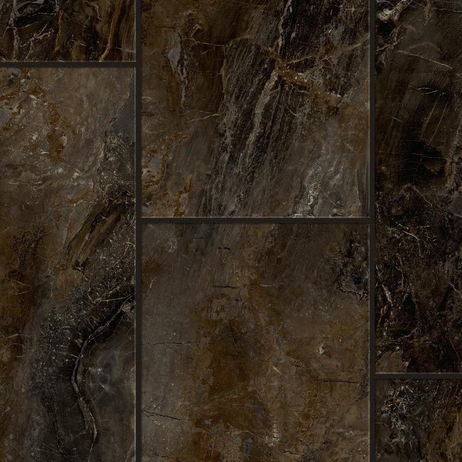 Congoleum DuraStone London Mist 10-Piece 12-in x 24-in Groutable Night ...