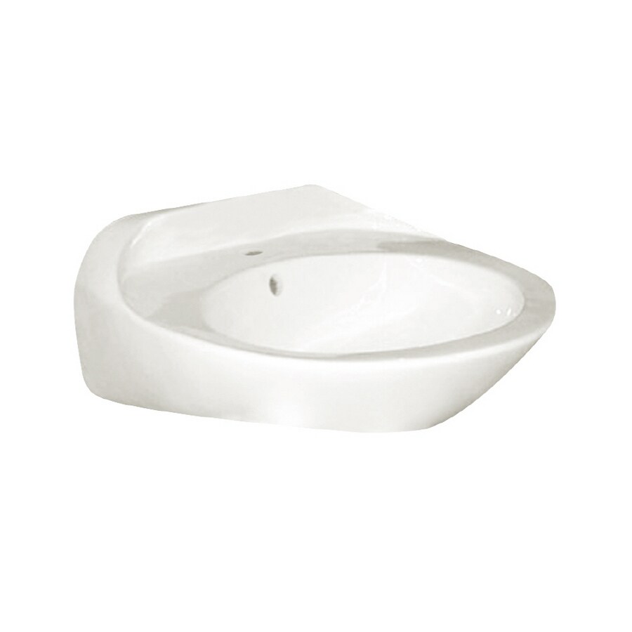 Crane Galaxy/Cranada White Pedestal Sink Top (Single Hole) at Lowes.com