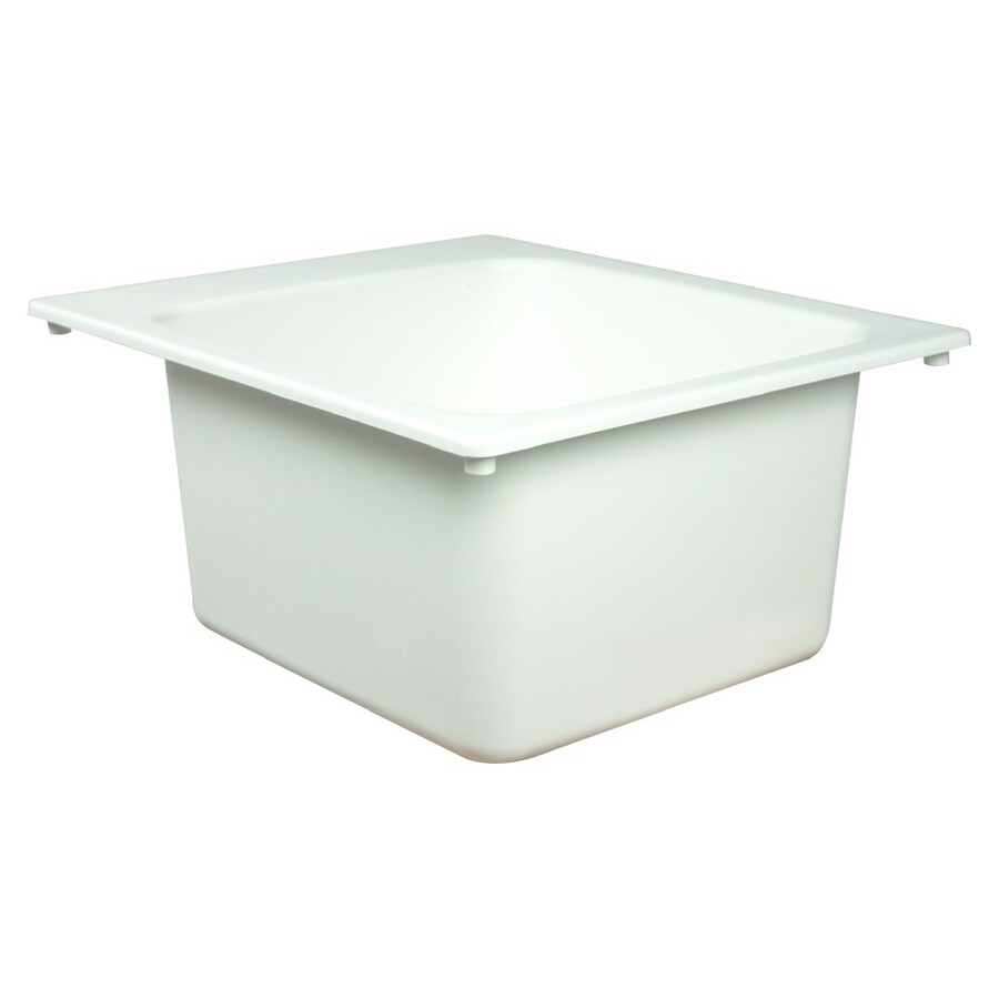 FIAT White Self-Rimming Composite Acrylic Utility Tub at Lowes.com