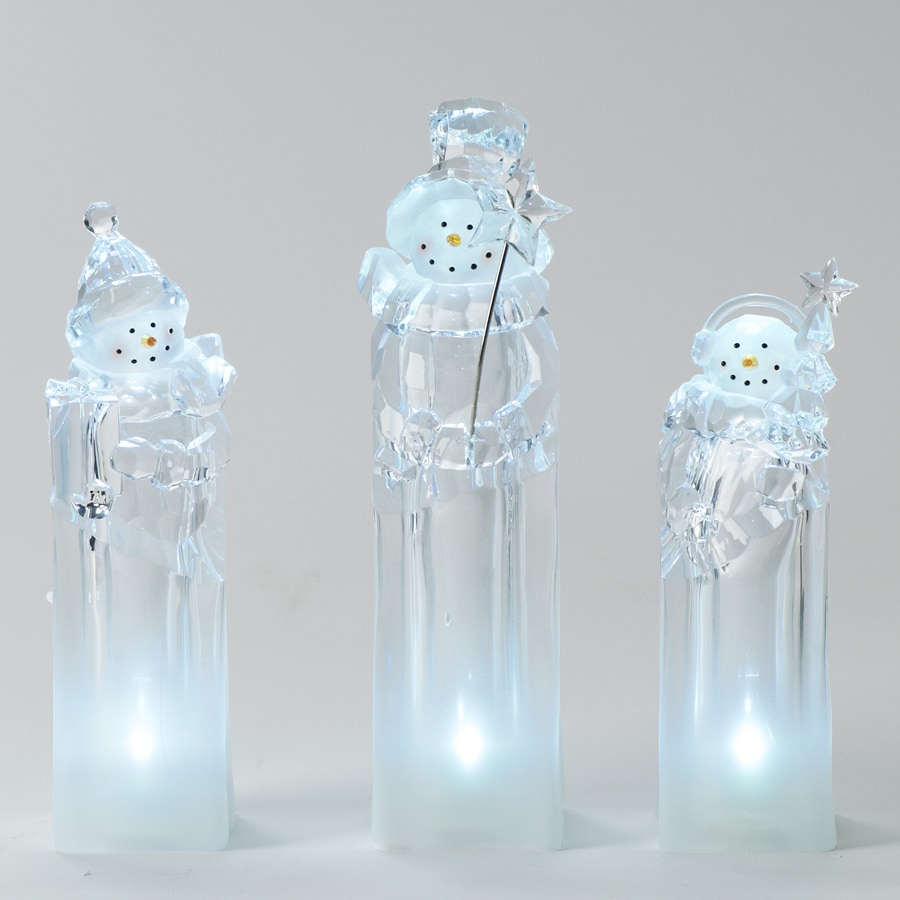 Roman Christmas Plastic Lighted Snowman Ice Cube Figurines at Lowes.com