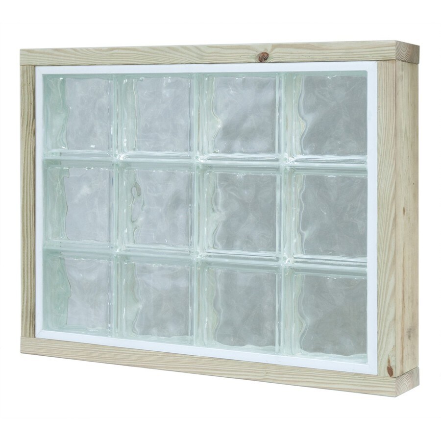 Pittsburgh Corning Wood New Construction Glass Block Window at Lowes.com