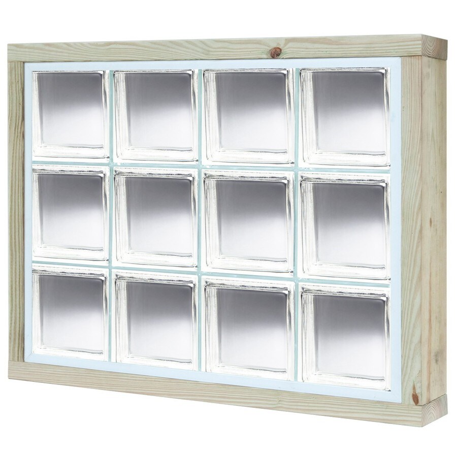 Pittsburgh Corning Wood New Construction Glass Block Window at Lowes.com
