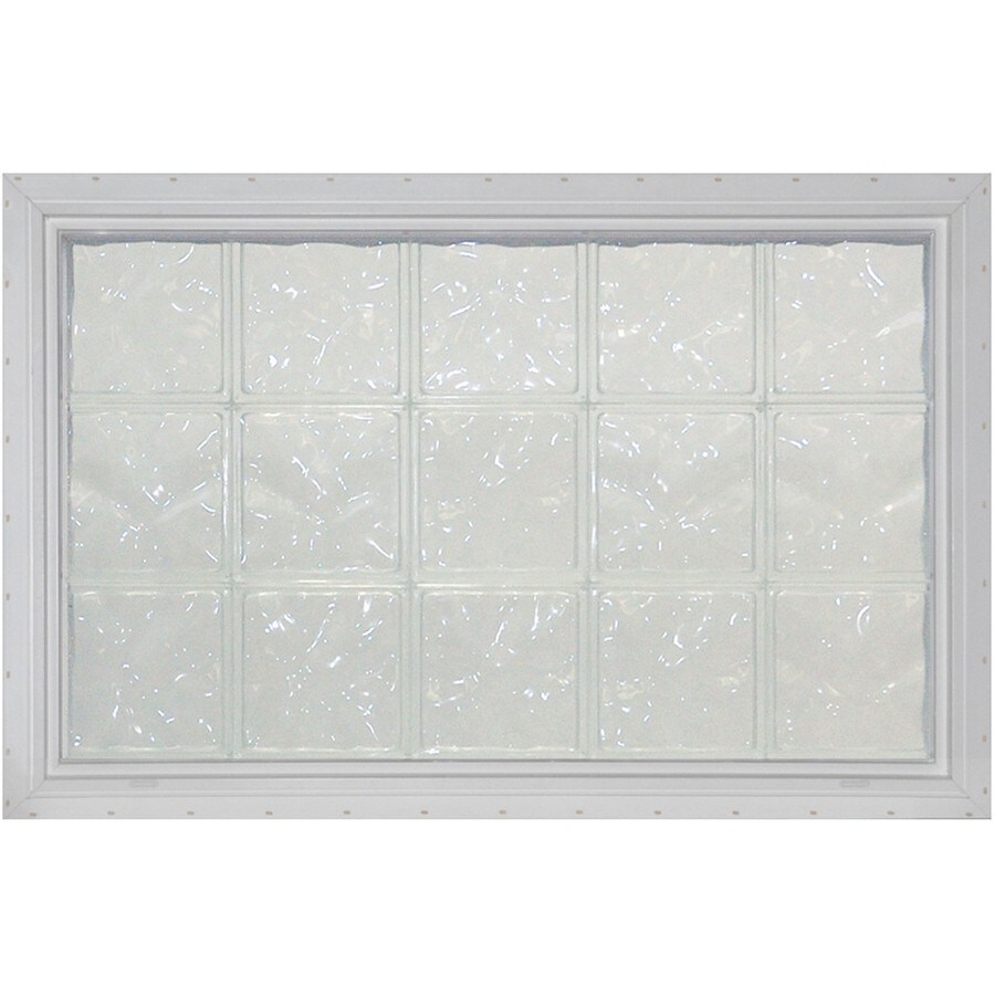 Pittsburgh Corning Vinyl New Construction Glass Block Window at Lowes.com