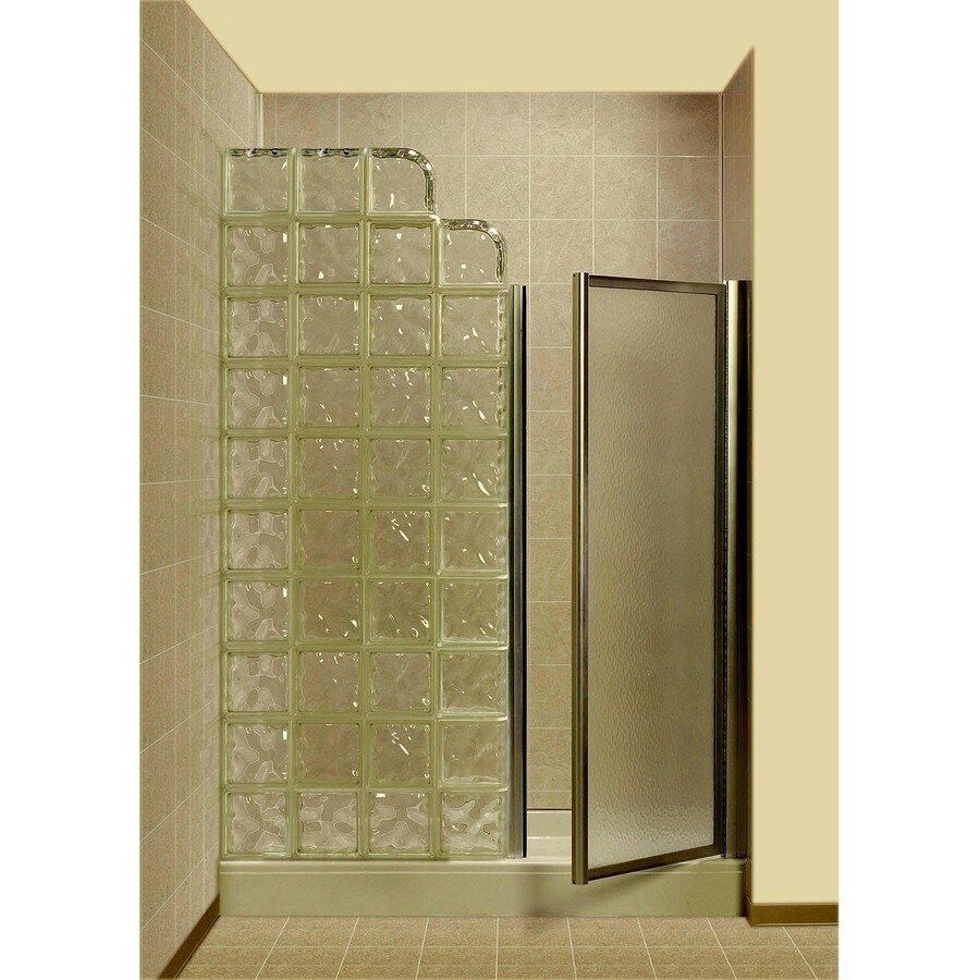 Pittsburgh Corning Premiere Series Decora White 32-in x 60-in Shower ...