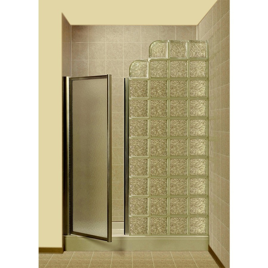 Pittsburgh Corning Premiere Series IceScapes White 32-in x 60-in Shower ...