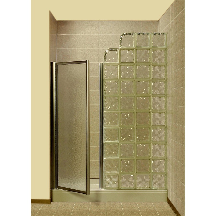 Pittsburgh Corning Premiere Series Decora White 32-in x 60-in Shower ...