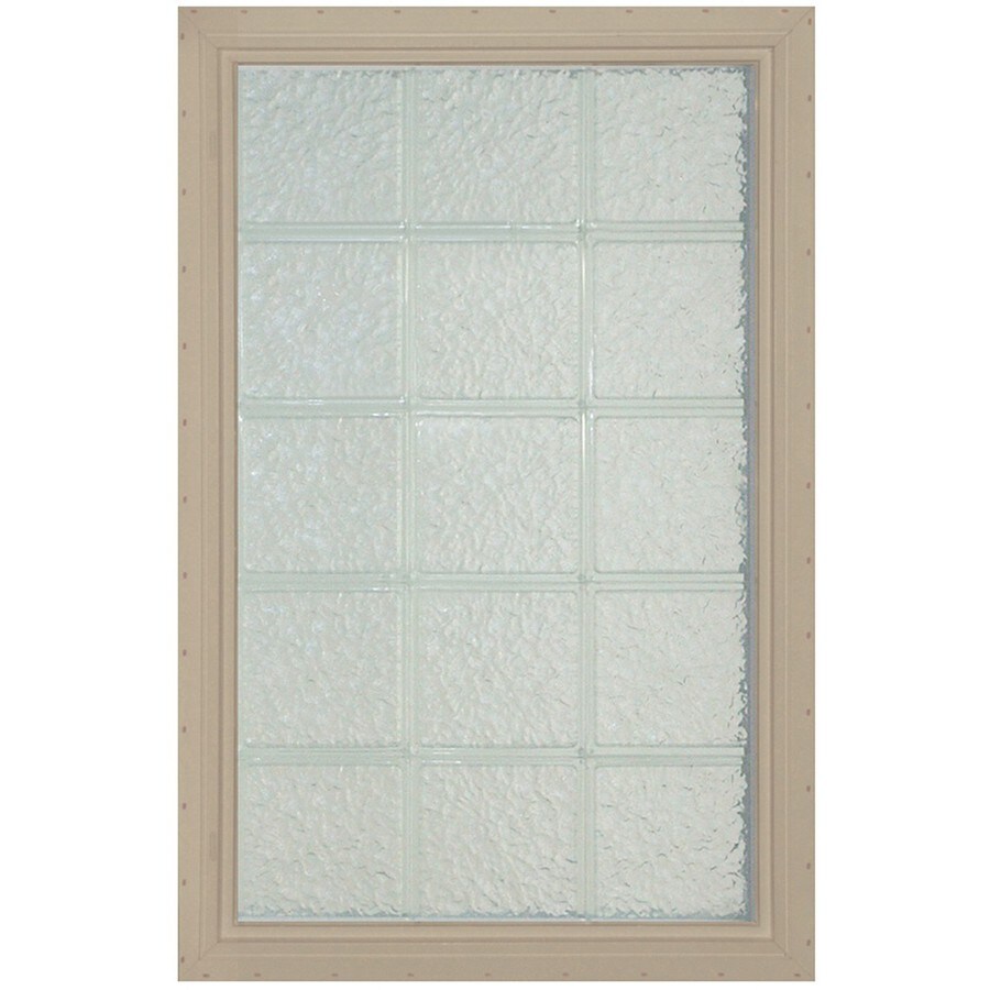 Pittsburgh Corning Vinyl New Construction Glass Block Window at Lowes.com
