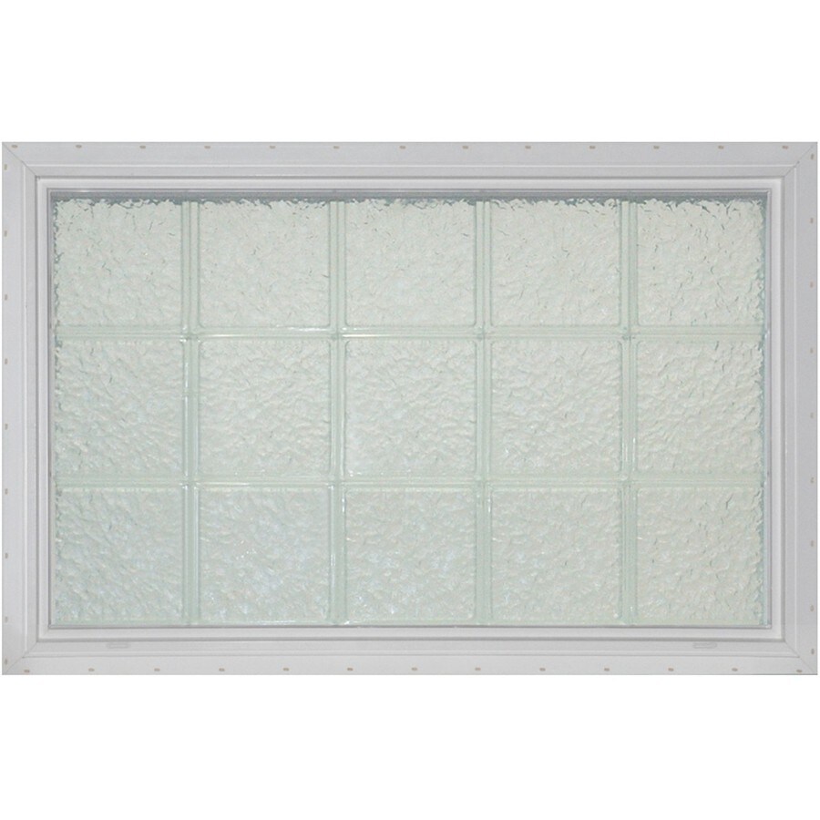 Pittsburgh Corning Wood New Construction Glass Block Window at Lowes.com