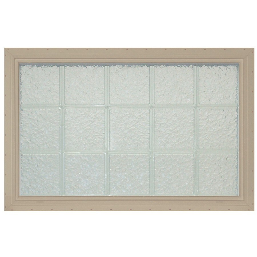 Pittsburgh Corning Wood New Construction Glass Block Window at Lowes.com