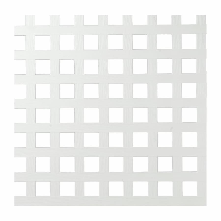 Deckorators 48-in x 8-ft White Plastic Privacy Lattice at Lowes.com