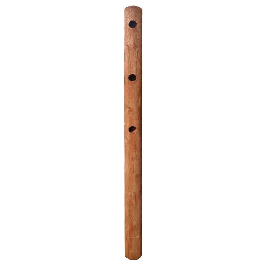 5-in x 5-in x 7-ft Round Pressure Treated Wood Fence Post at Lowes.com
