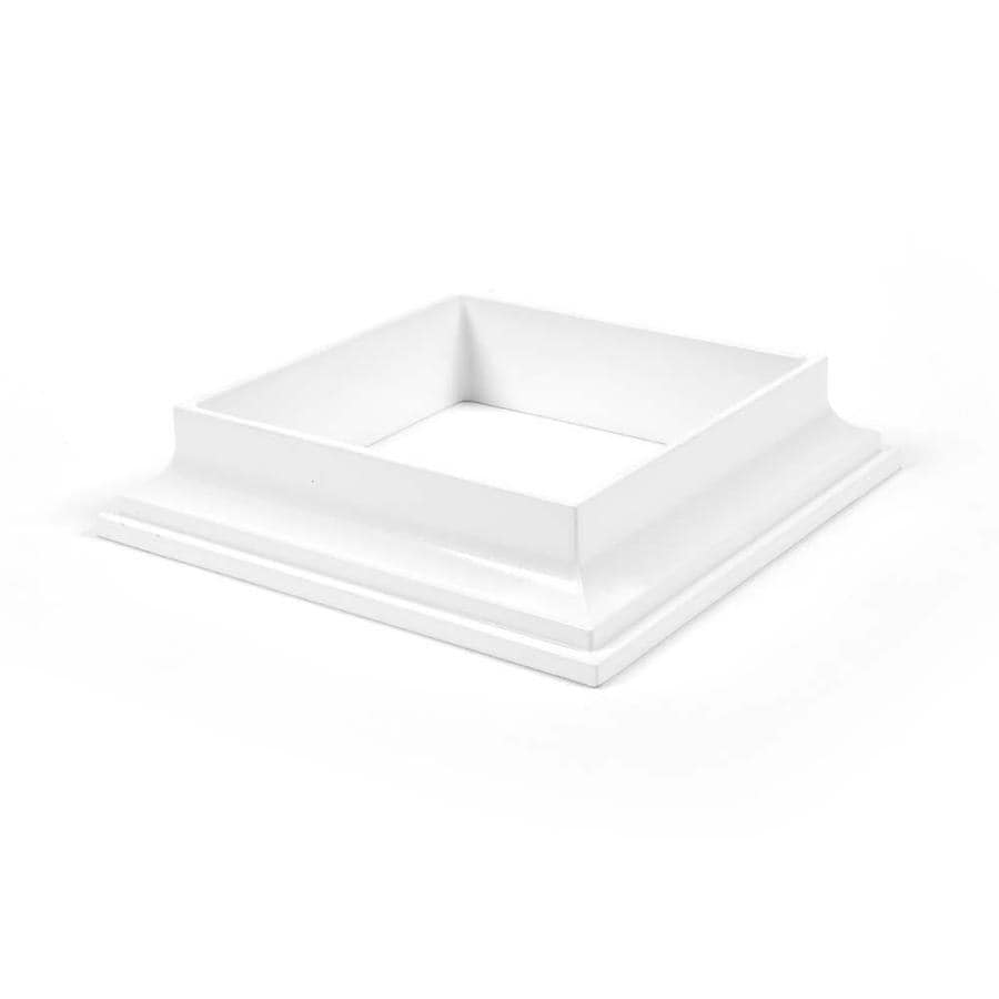 Deckorators White Aluminum Deck Post Base Trim at Lowes.com