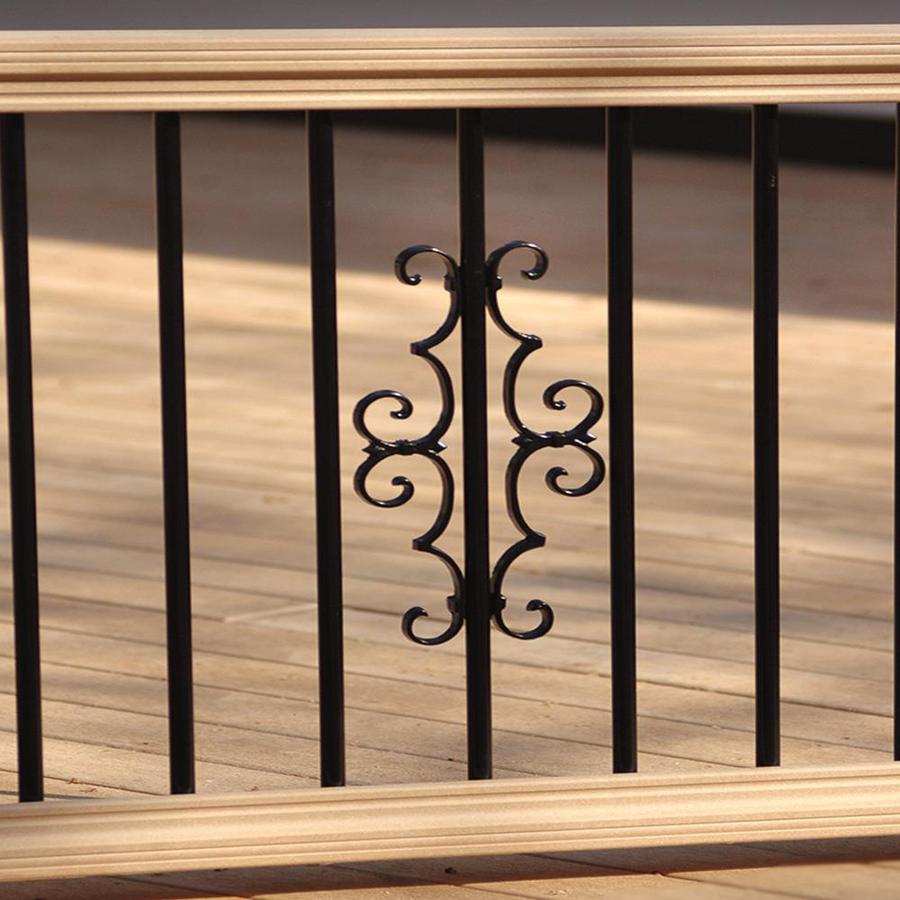 Deckorators Classic Black Aluminum Deck Baluster Centerpiece in the ...