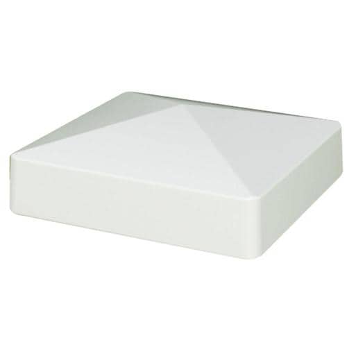 Outdoor Essentials 5-inx 5-in White Vinyl Pyramid Fence Post Cap at ...