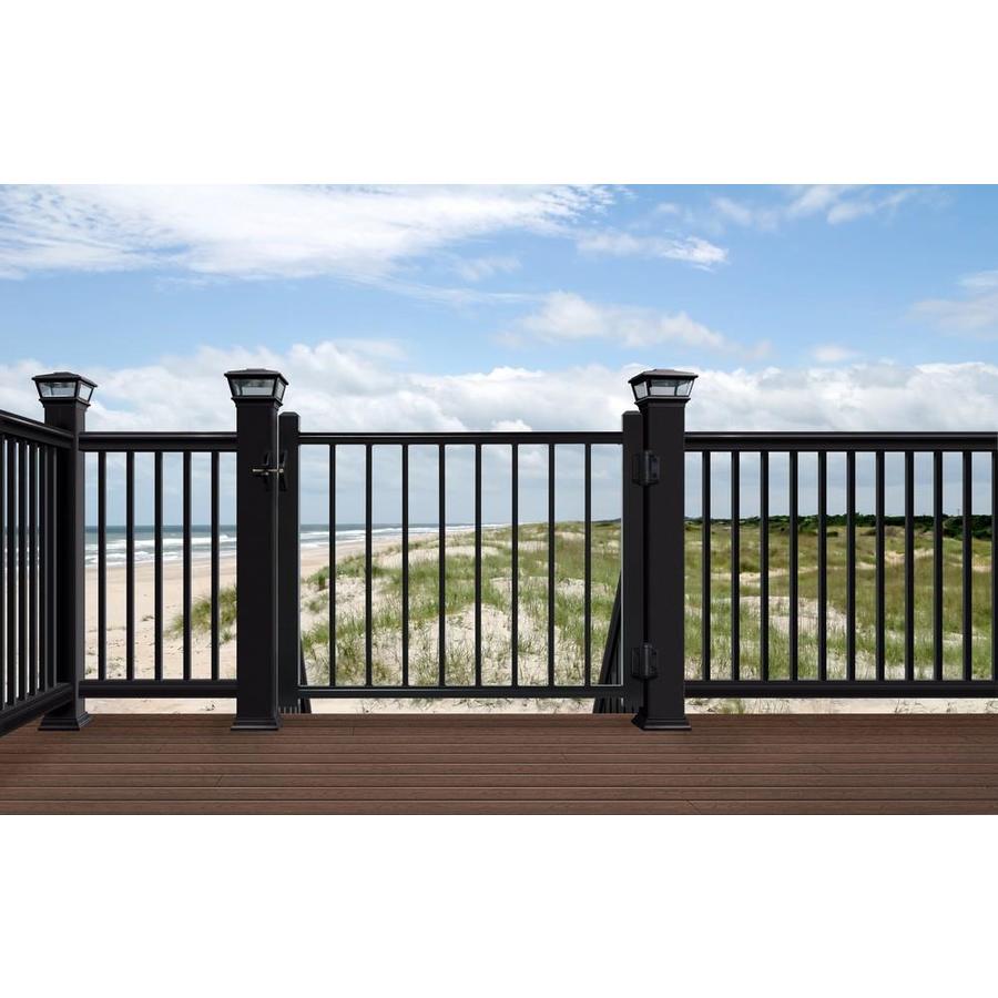Deckorators Classic Aluminum Adjustable Deck Gate, Matte Black in the ...