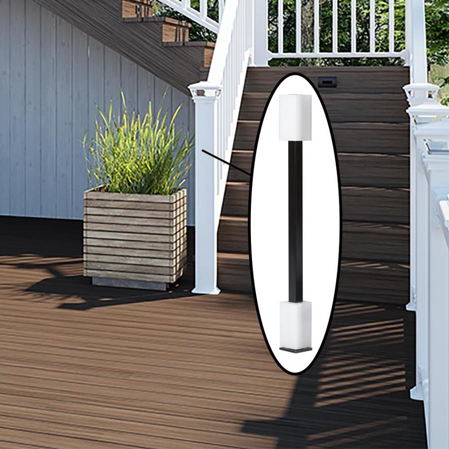Deckorators 4-in x 4-in x 3-1/4-ft White Steel Deck Post in the Deck ...